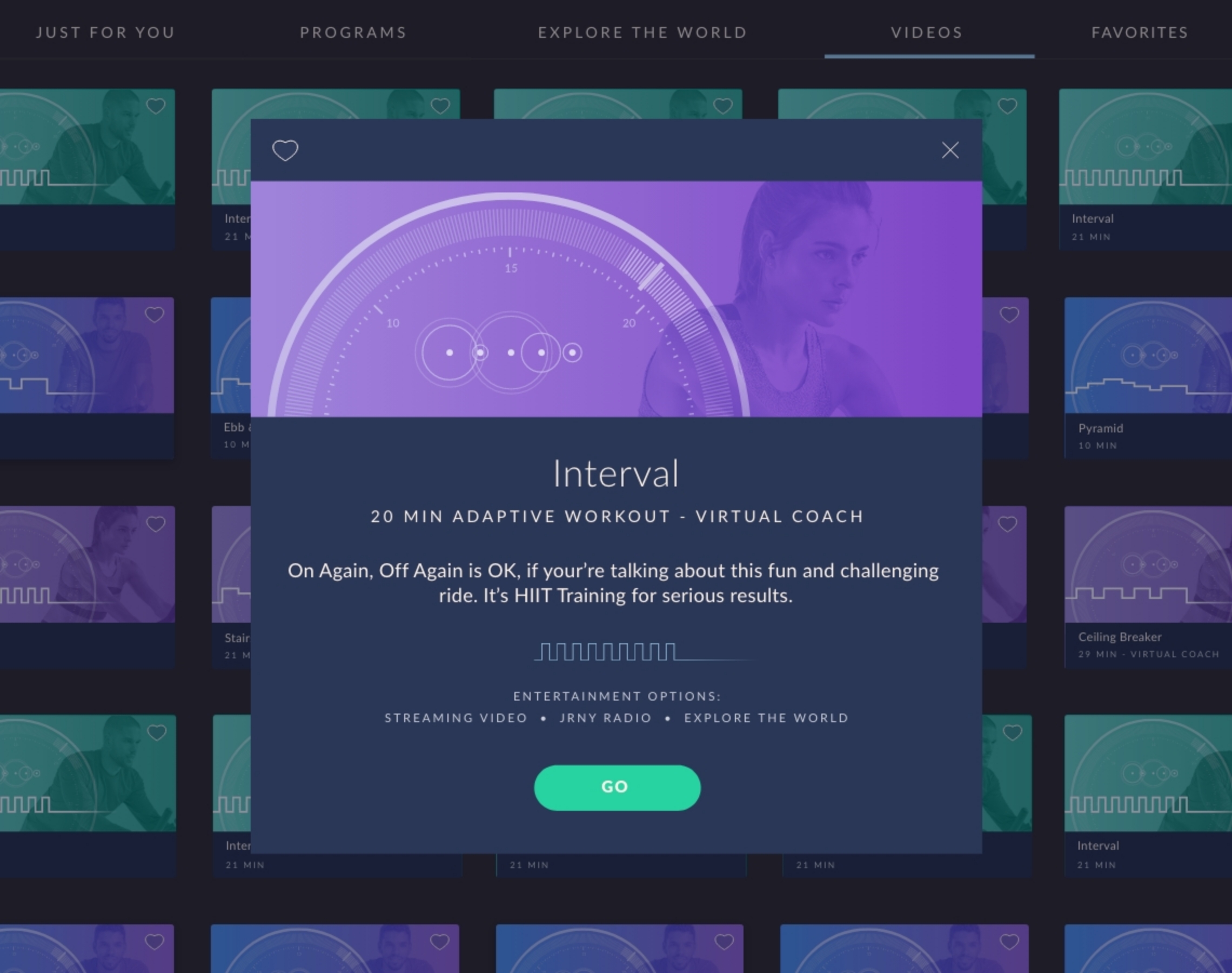 JRNY Digital Fitness Platform